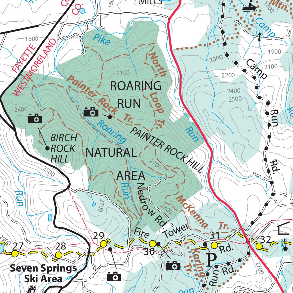 Laurel Highlands Hiking Trail Map by Avenza Systems Inc. | Avenza Maps