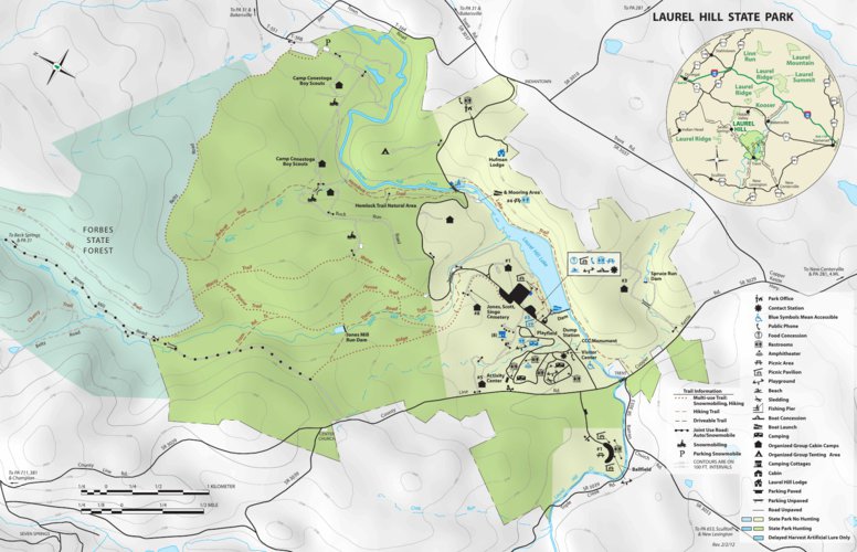Laurel Hill State Park Map by Avenza Systems Inc. | Avenza Maps