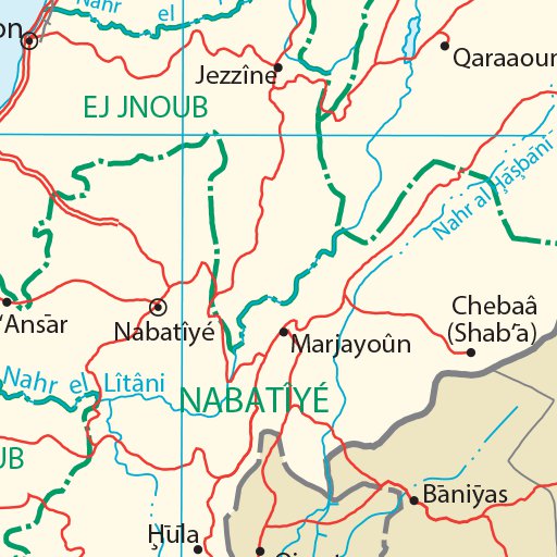 Lebanon Transportation Map by Avenza Systems Inc. | Avenza Maps