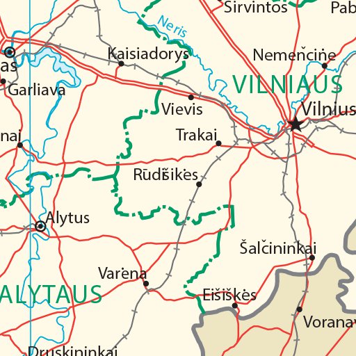 Lithuania Transportation Map by Avenza Systems Inc. | Avenza Maps