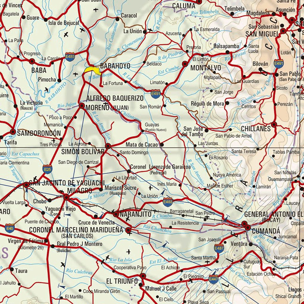 Mapa Geografico del Ecuador 2012 Map by Avenza Systems Inc. | Avenza Maps