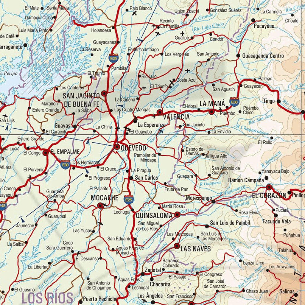 Mapa Geografico del Ecuador 2012 Map by Avenza Systems Inc. | Avenza Maps