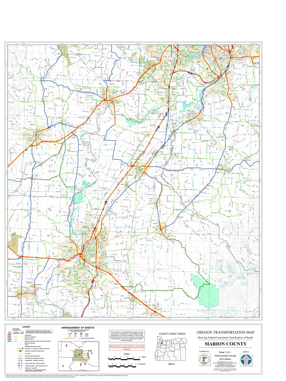 Marion County Sheet 1 Map by Avenza Systems Inc. | Avenza Maps