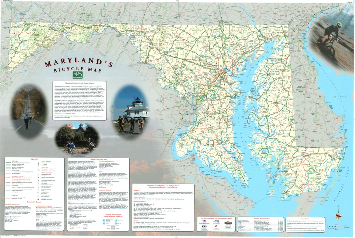 Maryland Bicycle Map by Avenza Systems Inc. | Avenza Maps