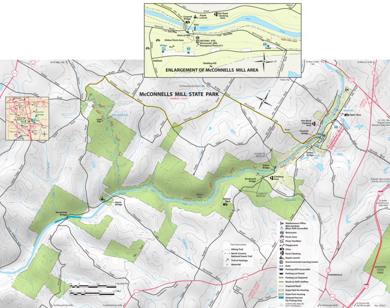 McConnells Mill State Park Map by Avenza Systems Inc. | Avenza Maps