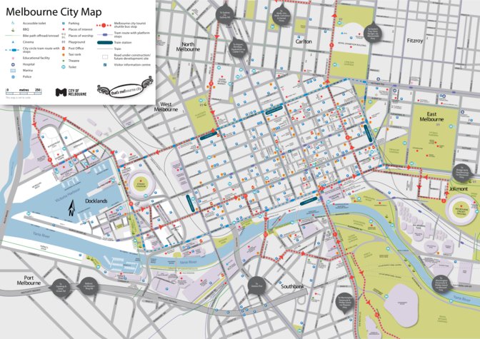 Melbourne, Australia Map by Avenza Systems Inc. | Avenza Maps