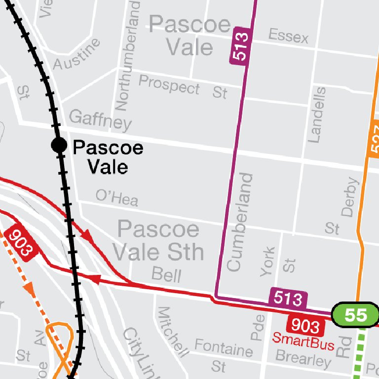Melbourne Transit: Moreland Map by Avenza Systems Inc. | Avenza Maps