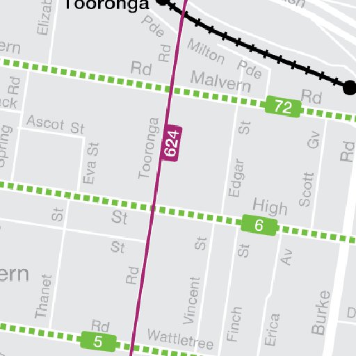 Melbourne Transit: Stonnington Map by Avenza Systems Inc. | Avenza Maps