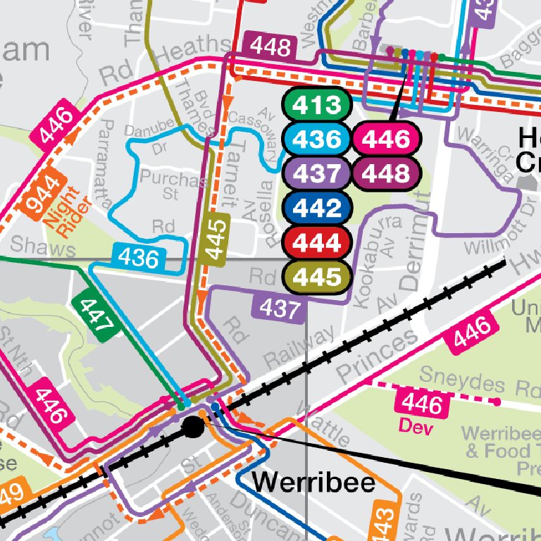 Melbourne Transit: Wyndham Map by Avenza Systems Inc. | Avenza Maps