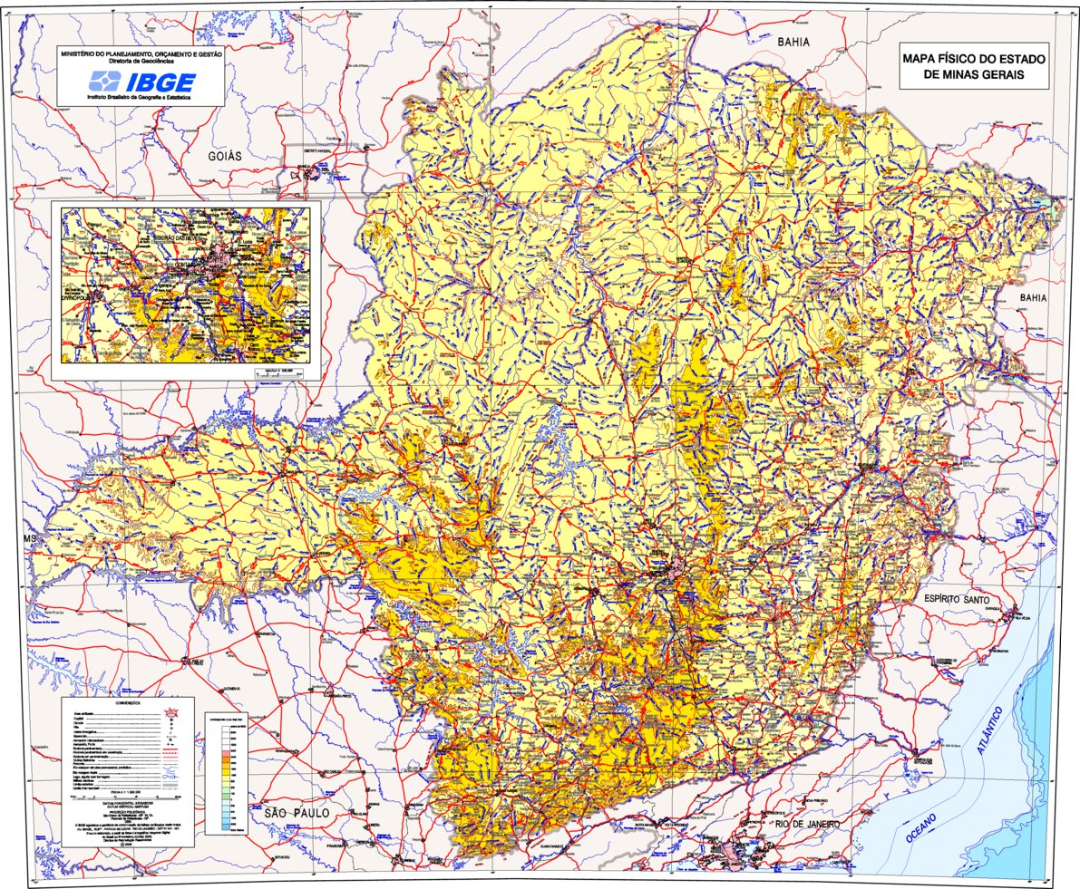 Minas Gerais, Brazil Map by Avenza Systems Inc. | Avenza Maps
