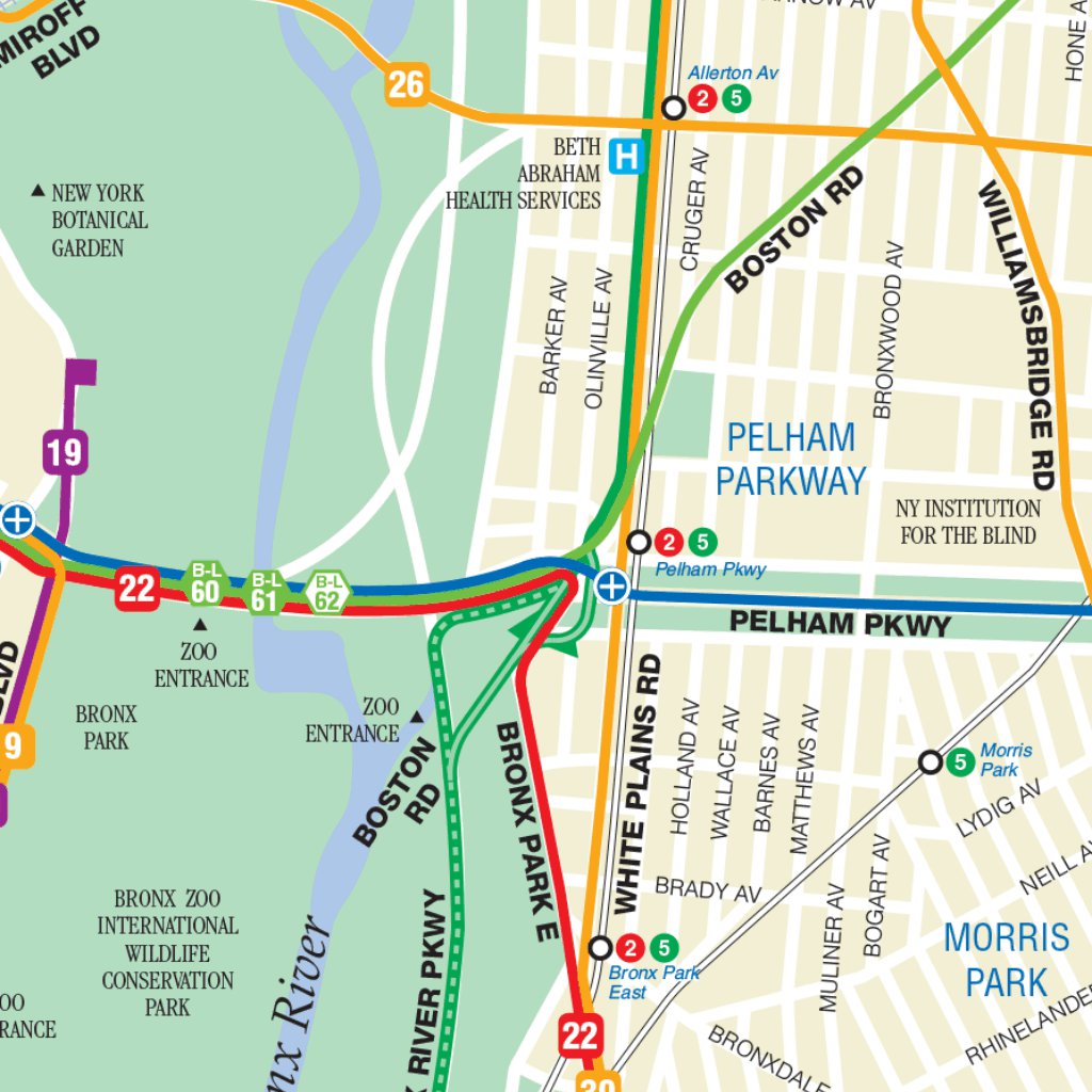 MTA Bronx Transit Map by Avenza Systems Inc. | Avenza Maps