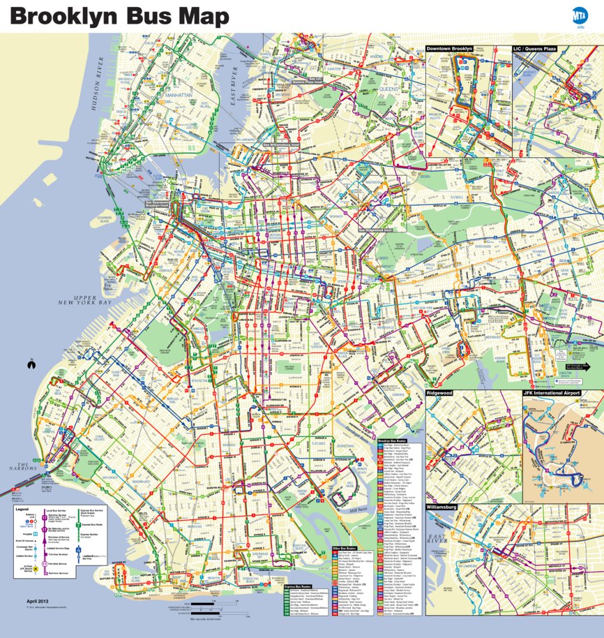 MTA Brooklyn Transit Map by Avenza Systems Inc. | Avenza Maps