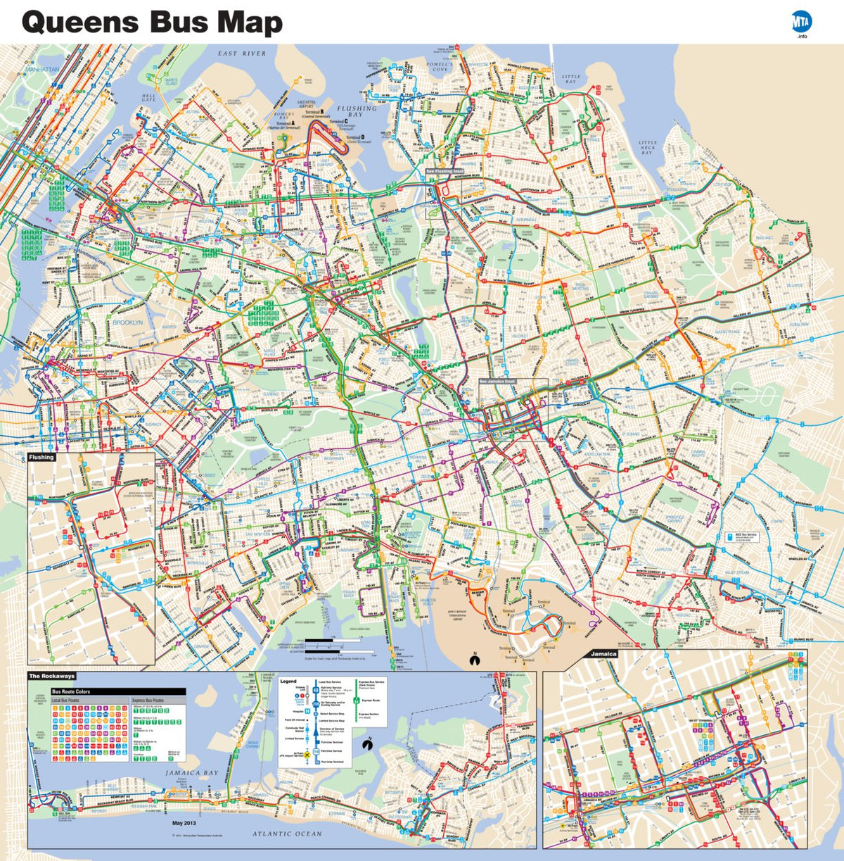 MTA Queens Transit Map by Avenza Systems Inc. | Avenza Maps