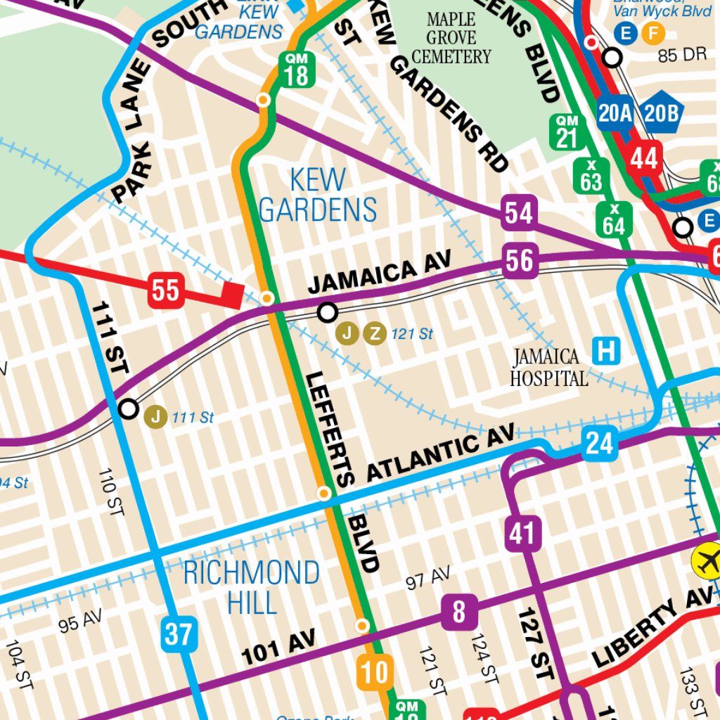 MTA Queens Transit Map by Avenza Systems Inc. | Avenza Maps