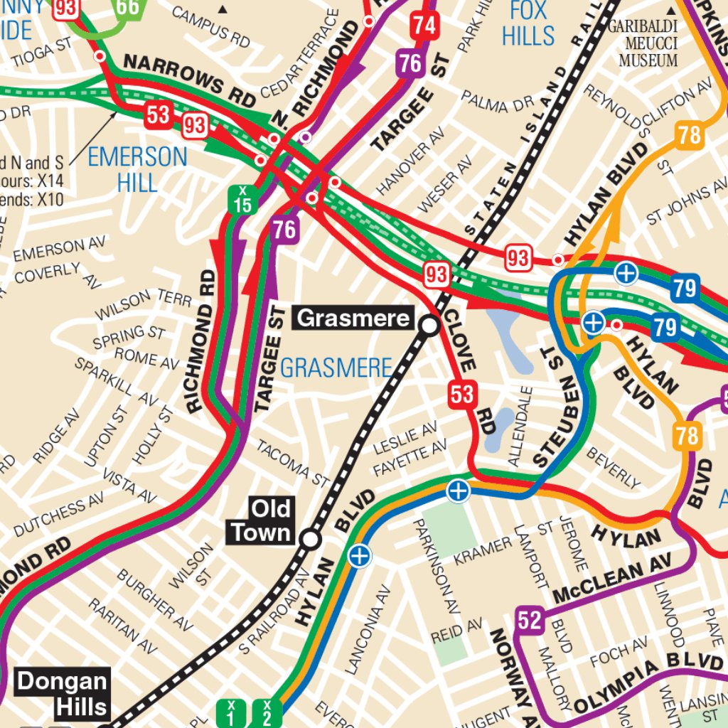 MTA Staten Island Transit Map by Avenza Systems Inc. | Avenza Maps