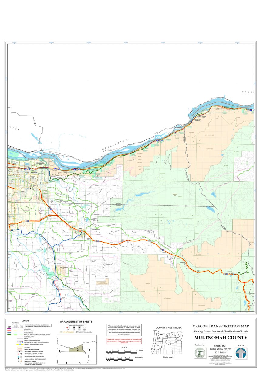 Multnomah County Sheet 2 Map by Avenza Systems Inc. | Avenza Maps