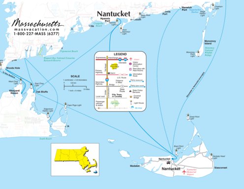Nantucket Island, MA Map by Avenza Systems Inc. | Avenza Maps