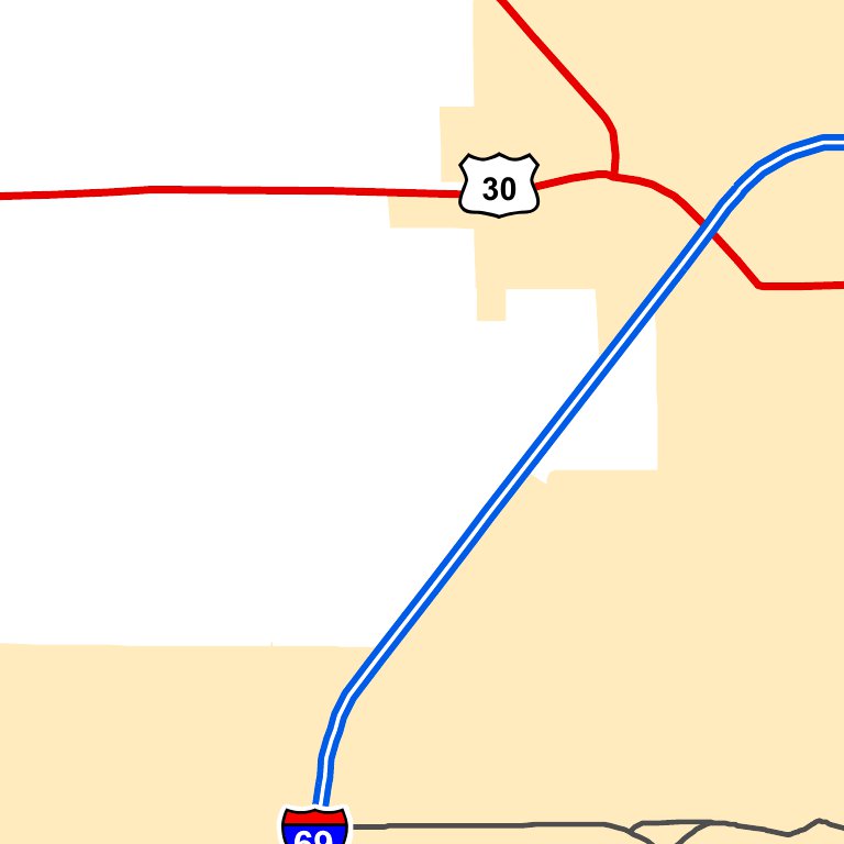 National Highway System: Fort Wayne, IN Map by Avenza Systems Inc ...