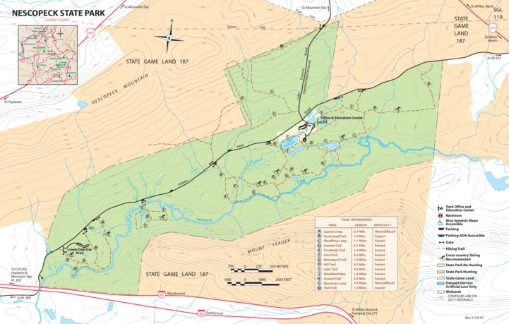 Nescopeck State Park Map by Avenza Systems Inc. | Avenza Maps