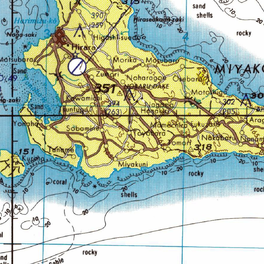 NG-51-16 Miyako-Jima, Japan Map by Avenza Systems Inc. | Avenza Maps