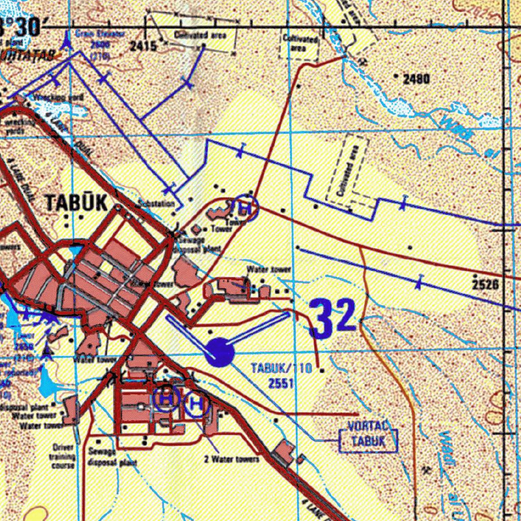 NH 37-13 Tabūk: Saudi Arabia Map by Avenza Systems Inc. | Avenza Maps