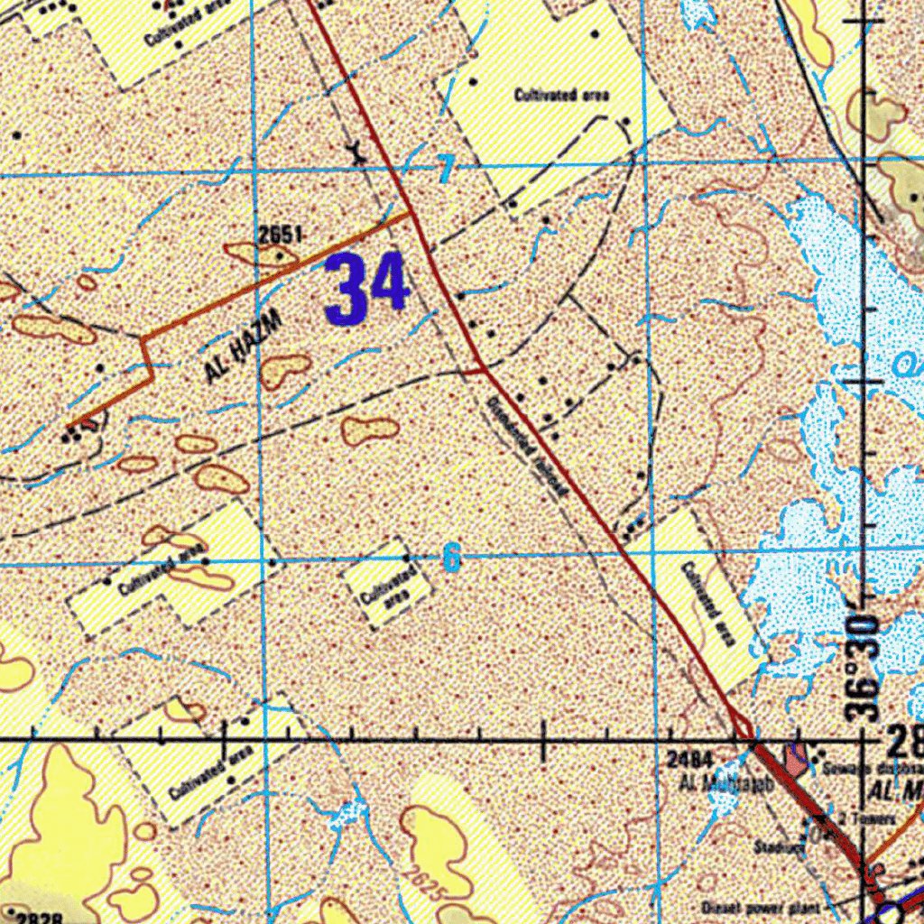 NH 37-13 Tabūk: Saudi Arabia Map by Avenza Systems Inc. | Avenza Maps