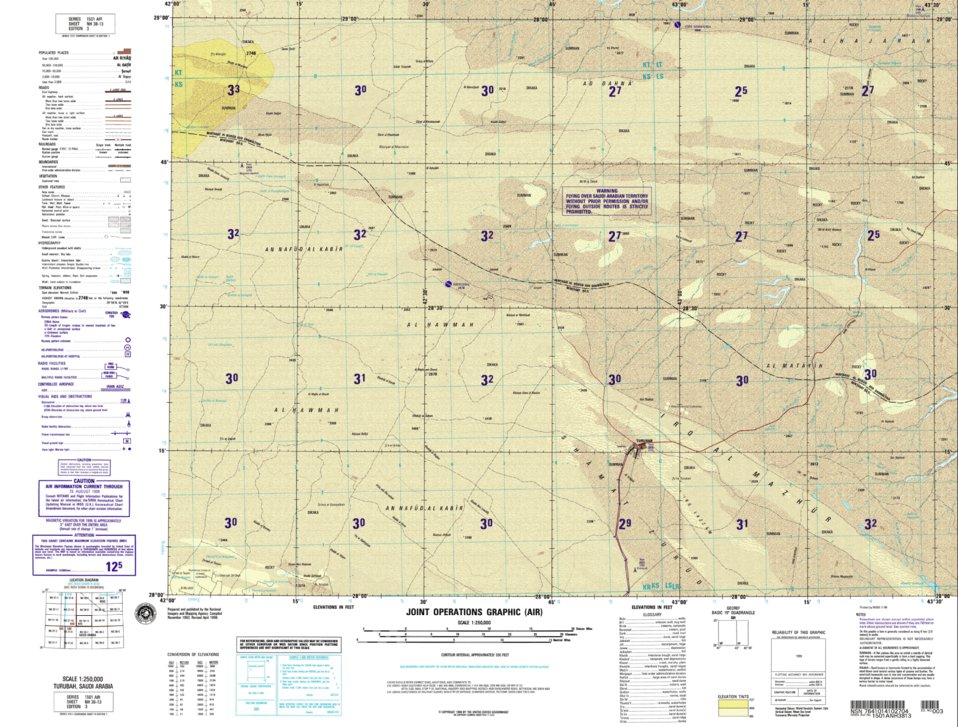 NH 38-13 Turubah: Saudi Arabia Map by Avenza Systems Inc. | Avenza Maps