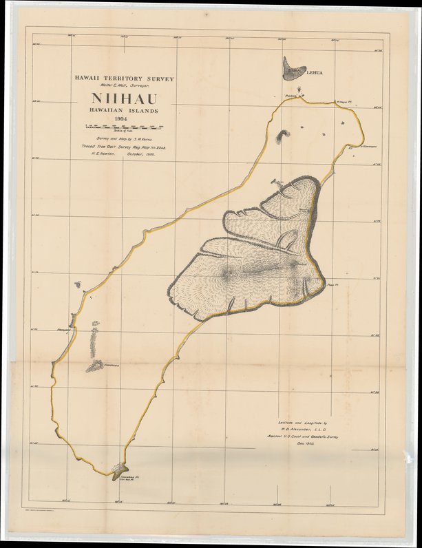 Niihau 1904 - Hawaii Territory Survey Map by Avenza Systems Inc ...