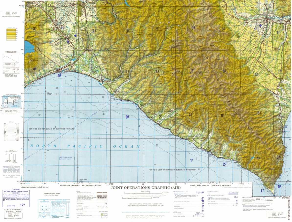 NK-54-6 Obihiro, Japan Map by Avenza Systems Inc. | Avenza Maps