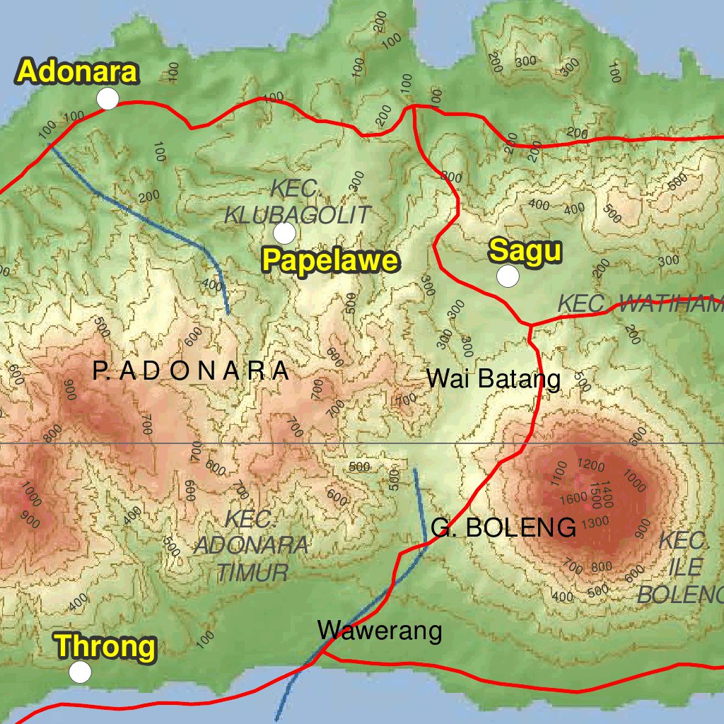 O16: Flores Timur District Map by Avenza Systems Inc. | Avenza Maps