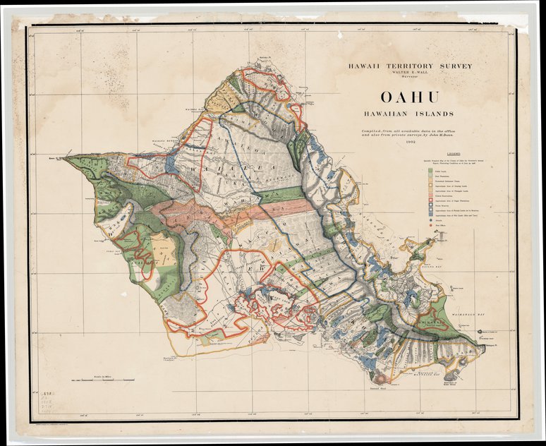 Oahu 1902 - Hawaii Territory Survey Map by Avenza Systems Inc. | Avenza ...