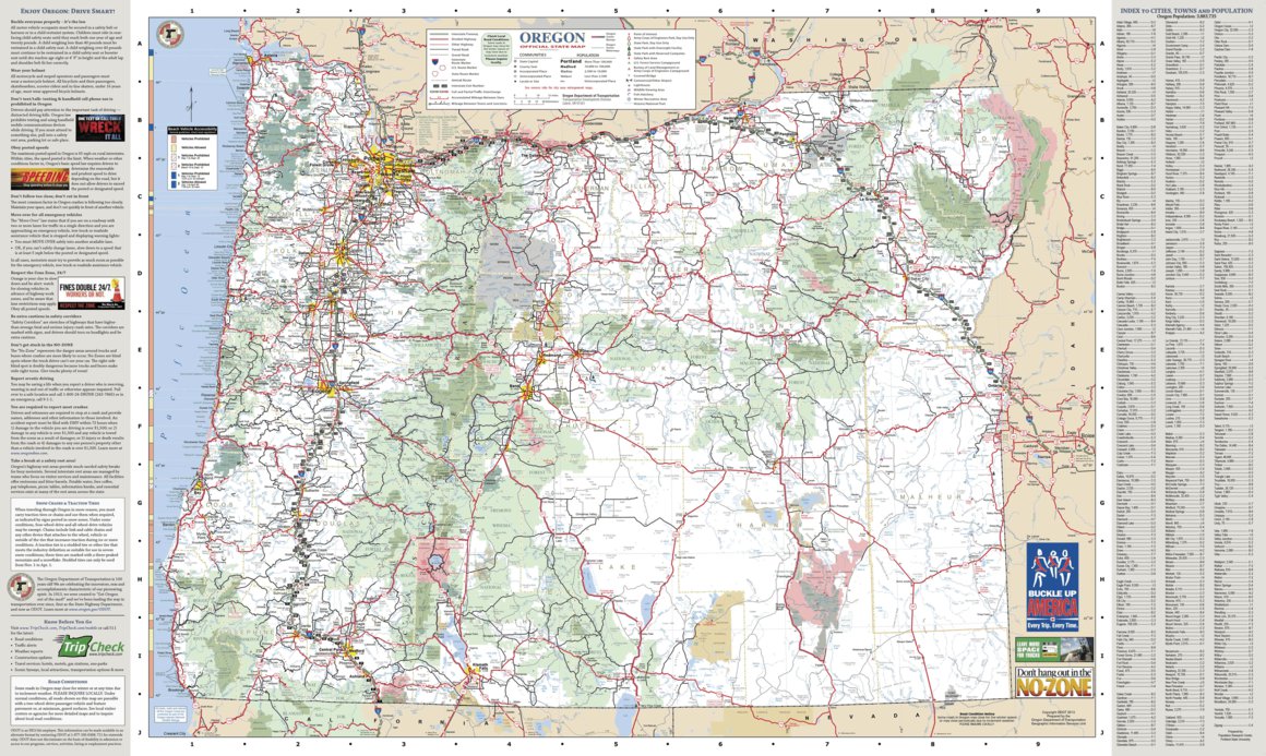Oregon Highways Map by Avenza Systems Inc. | Avenza Maps