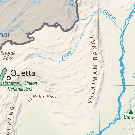 Bolan Pass Map