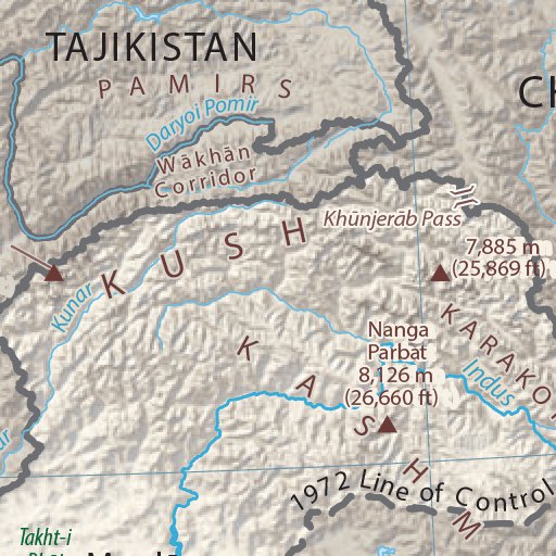 Pakistan Physiography Map by Avenza Systems Inc. | Avenza Maps