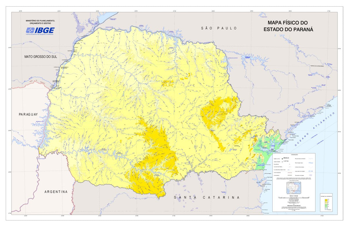 Paraná, Brazil Map by Avenza Systems Inc. | Avenza Maps