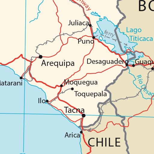 Peru Transportation Map by Avenza Systems Inc. | Avenza Maps