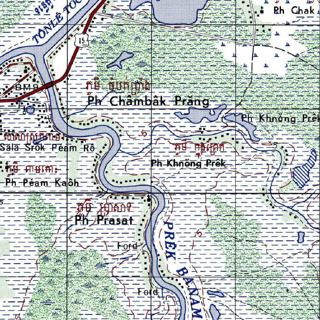 Prey Veng-Cambodia-6031i Map by Avenza Systems Inc. | Avenza Maps