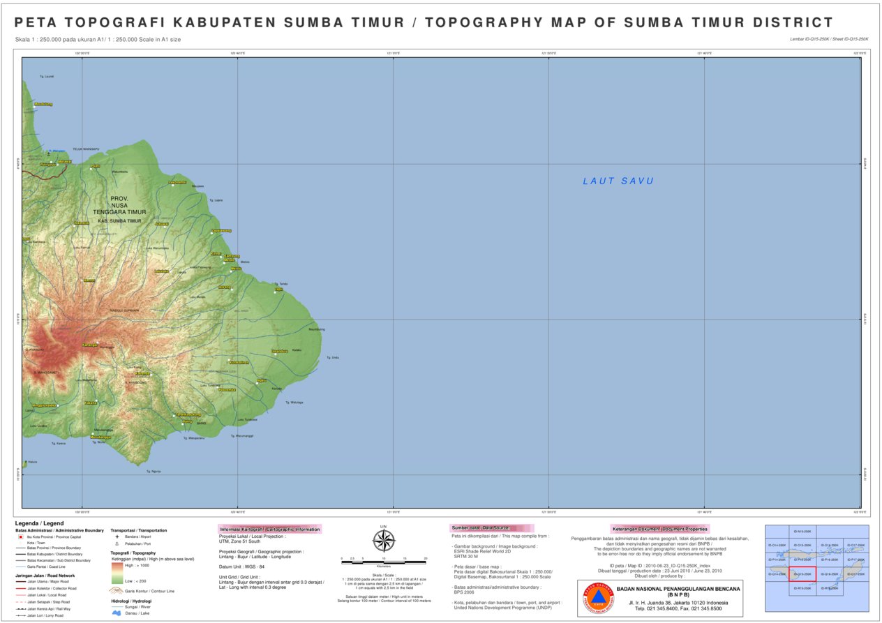 Q15: Sumba Timur District Map by Avenza Systems Inc. | Avenza Maps