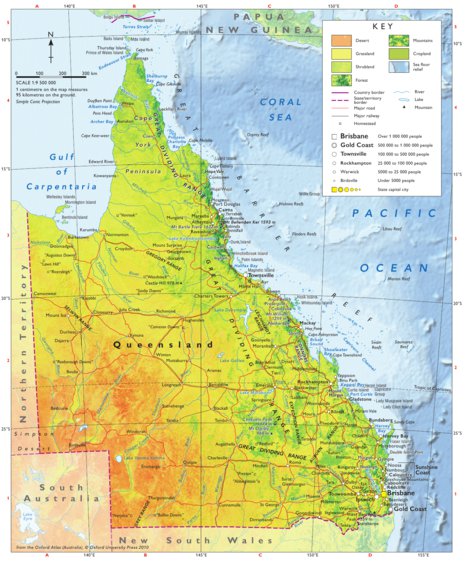 Queensland, Australia Map by Avenza Systems Inc. | Avenza Maps