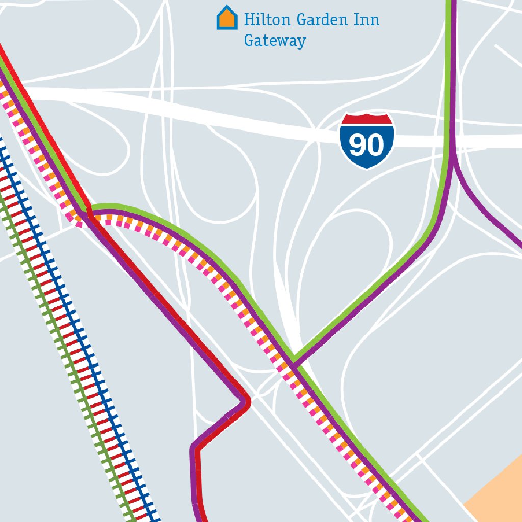 RTA Downtown Cleveland Transit Map by Avenza Systems Inc. | Avenza Maps