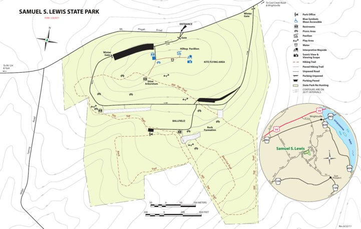 Samuel S. Lewis State Park Map by Avenza Systems Inc. | Avenza Maps