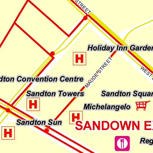 Sandton, Johannesburg, South Africa Map by Avenza Systems Inc. | Avenza ...