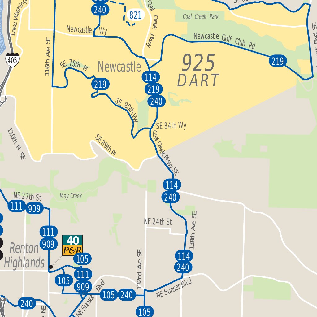 Seattle Metro Transit System Map by Avenza Systems Inc. | Avenza Maps
