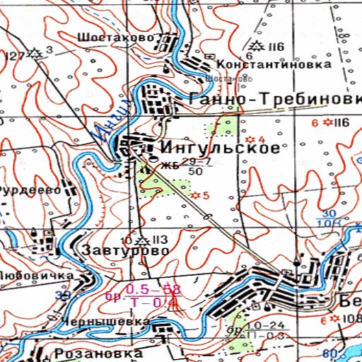 Soviet Genshtab - l36-03--(1980) - Ukraine Map by Avenza Systems Inc ...