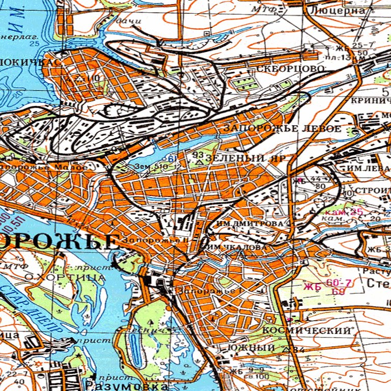 Soviet Genshtab - l36-06--(1981) - Ukraine Map by Avenza Systems Inc ...