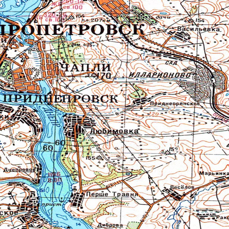 Soviet Genshtab - m36-36--(1980) - Ukraine Map by Avenza Systems Inc ...