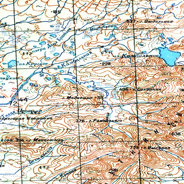 Soviet Genshtab - m57-07 - Russia Map by Avenza Systems Inc. | Avenza Maps