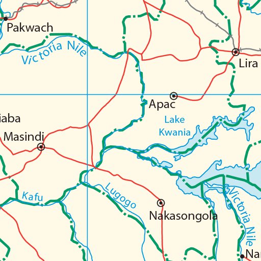 Uganda Transportation Map by Avenza Systems Inc. | Avenza Maps