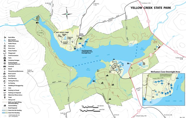 Yellow Creek State Park Map by Avenza Systems Inc. | Avenza Maps
