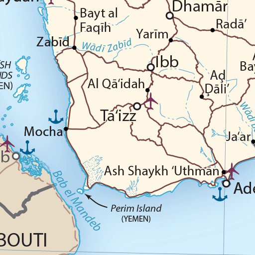 Yemen Transportation Map by Avenza Systems Inc. | Avenza Maps
